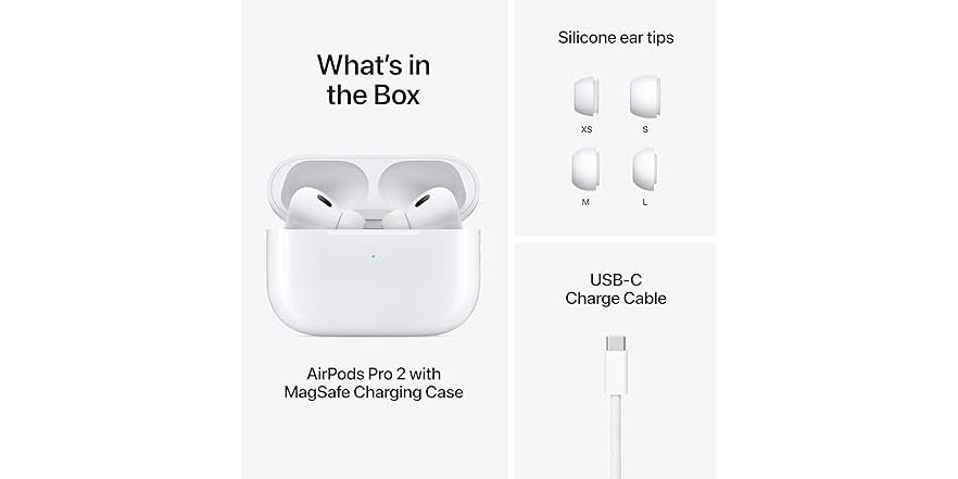 apple APL-MTJV3AM-A Apple AirPods Pro (2nd Generat (Open Box)