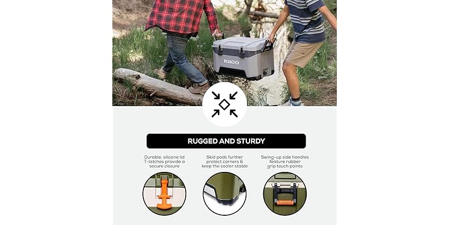 Igloo 52 Quart Cooler Cool Riser Technology (Open Box)