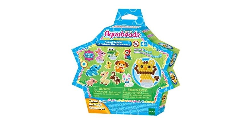 Aquabeads Arts & Crafts Animal Buddies Theme Refill