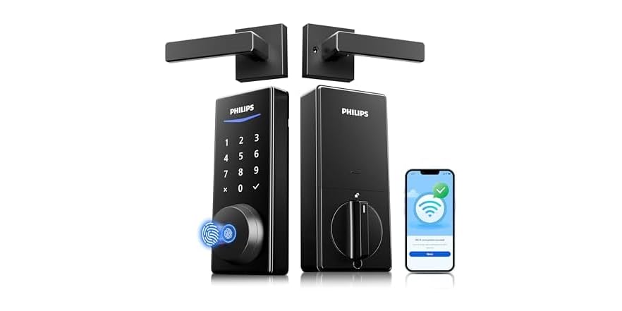 Philips 4000 Series Wi-Fi Smart Deadbolt w/Handles