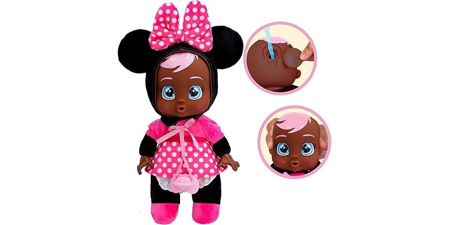 Cry Babies Disney 9" Minnie Baby Doll
