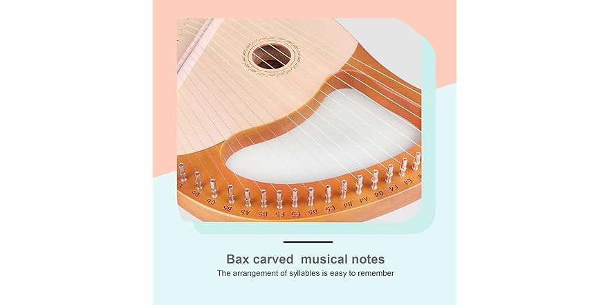 8 PC 21 Strings Lyre Harp & Accessories