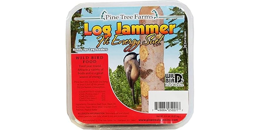 Pine Tree Log Jammer Energy Suet Plug