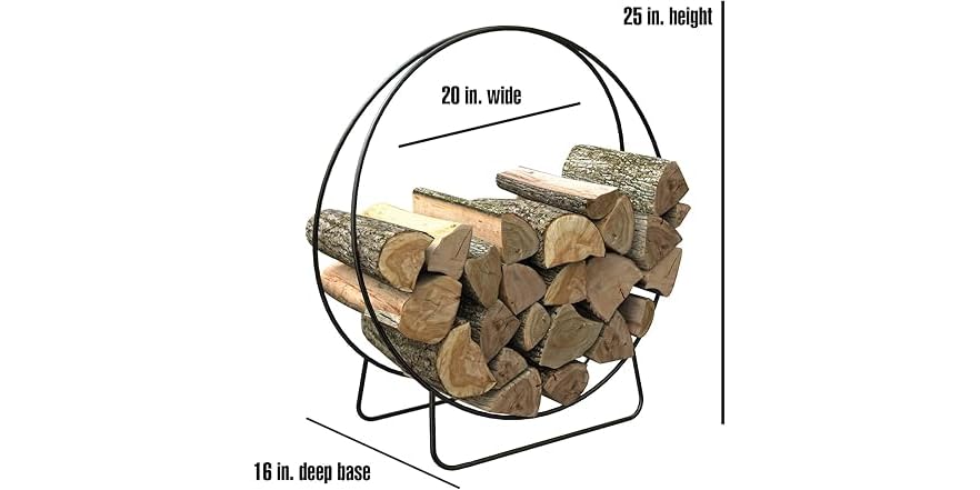 Panacea 15208 20-Inch Tubular Steel Log Hoop