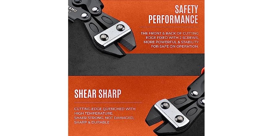 Wire Rope Bolt Cutter (8 inch Wire Cutter)