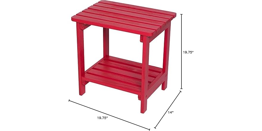 Shine Company 4114CR Rectangular Wooden Table