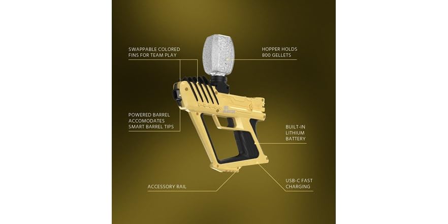 Gel Blaster GBSTMT1 Surge Toy Gellet Eco Friendly Blaster, Gold