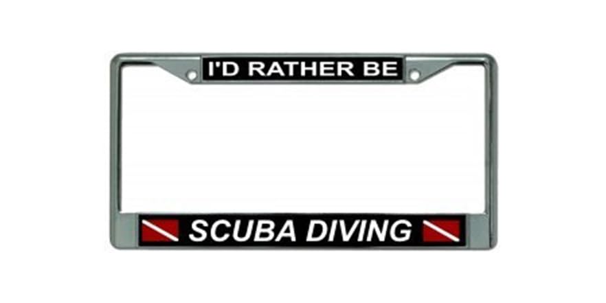 Scuba Diving License Plate