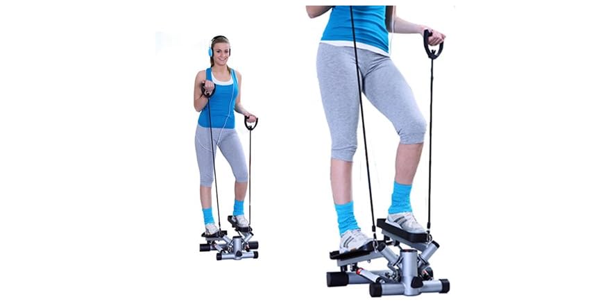 Portable Lateral Twist Stepper with Res