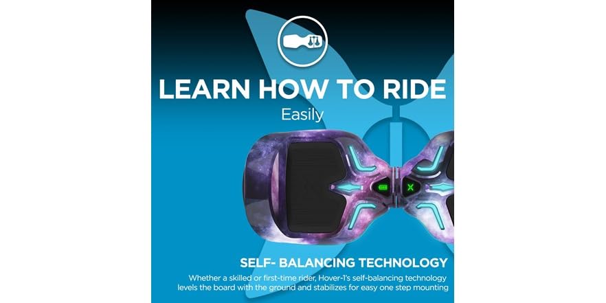 Hover-1 Hoverboard i-100 w/ Lights Sound (Open Box)