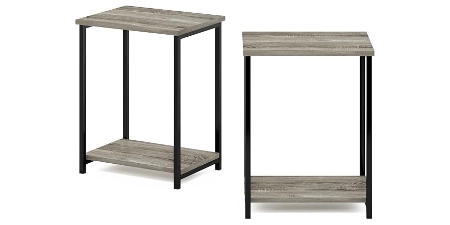 Furinno Simplistic Metal Frame End Tables
