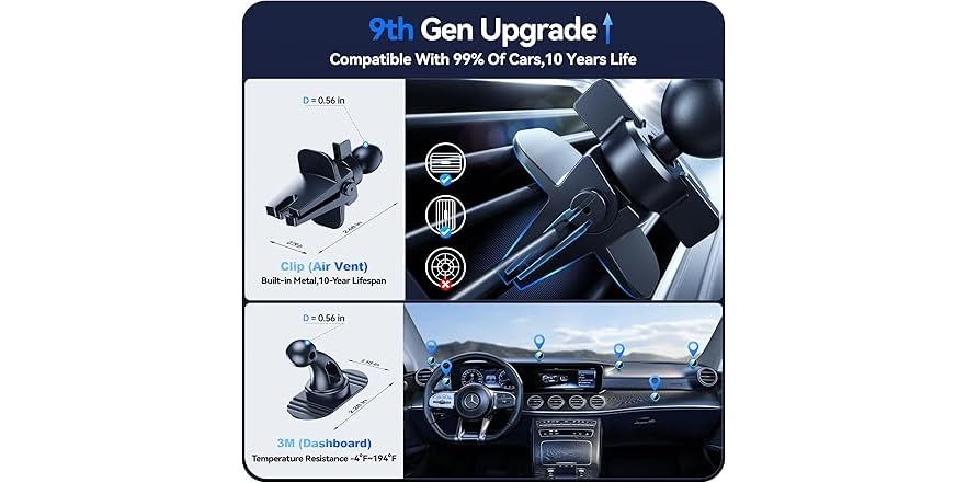 Beser MagSafe Car Mount Charger