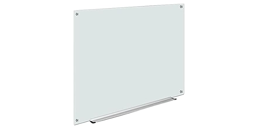 Glass Dry-Erase Board - Frosted, 4' x 3'