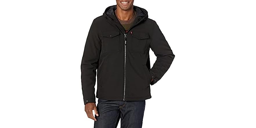 Levi's Men's Soft Shell Hooded Jacket