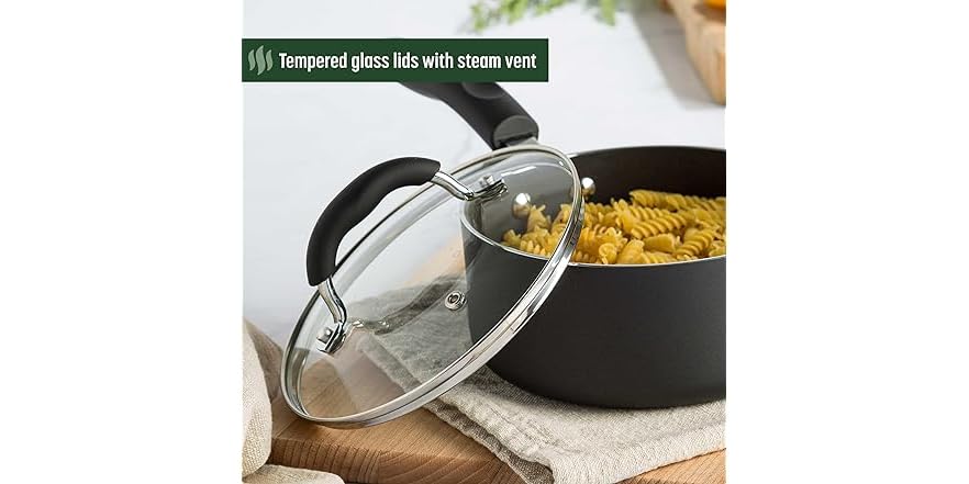 Goodful Premium 12-Pc Nonstick Cookware Set