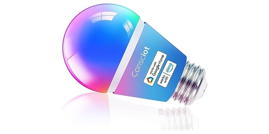 Consciot Smart Light Bulb, Multicolor