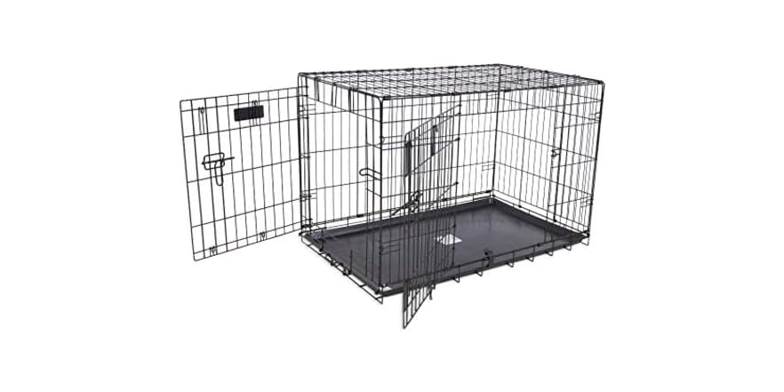 PRECISION PET Two Door Wire Dog Crate 42"