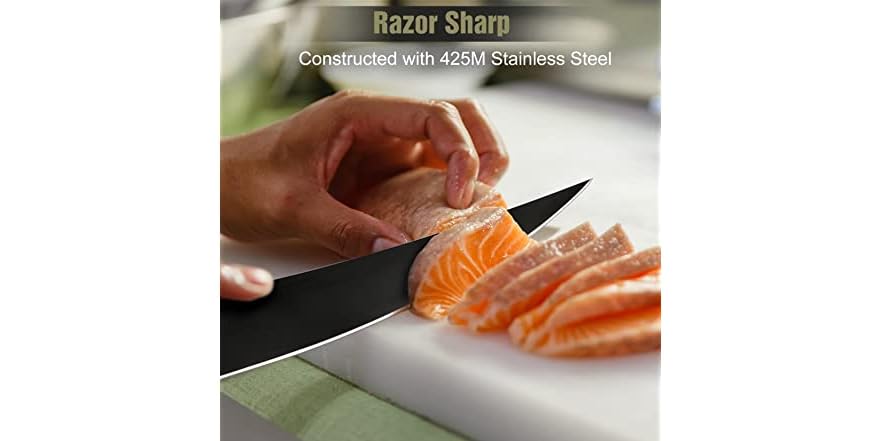 Swiss+Tech Fillet Knives for Fish, 5-Piece