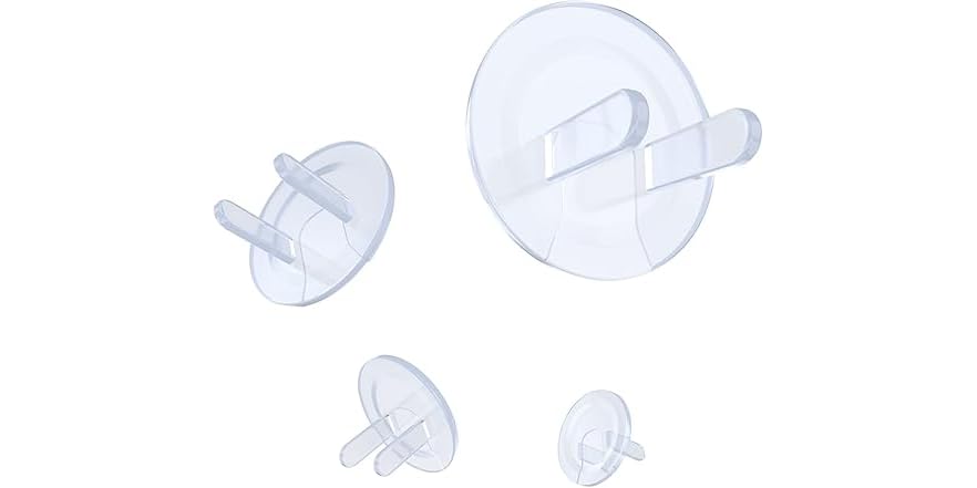 72 Pack Clear Outlet Covers