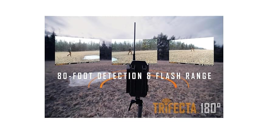 (NEW) Muddy Trifecta 180 Degree Cellular Trail Camera 36MP