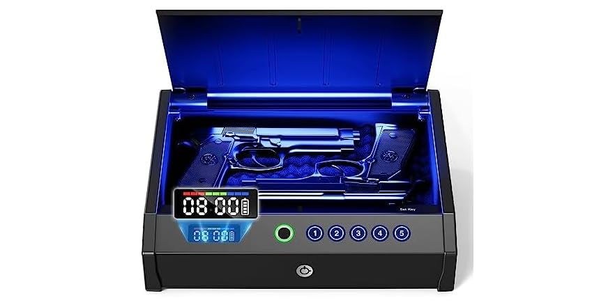 MOLICAR Biometric Pistol Safe, 443C