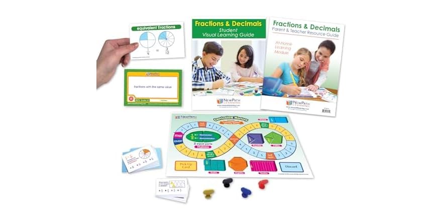 NewPath Fractions & Decimals Skills Kit - Grades 3-5
