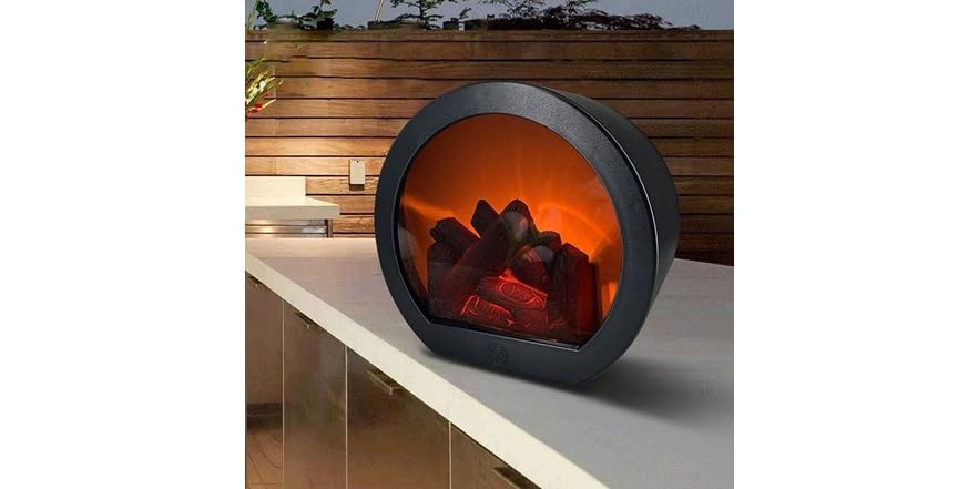 LED Tabletop Fireplace Flame Light