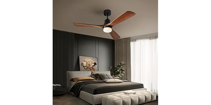 Chriari Wood Ceiling Fans with Lights (Open Box)