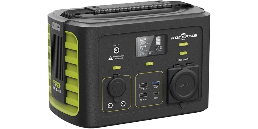 ROCKPALS Freeman 300W Portable Power Station (Open Box)