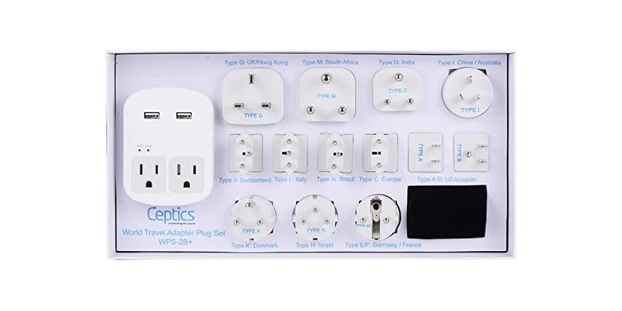 International Plug Adapter Kit