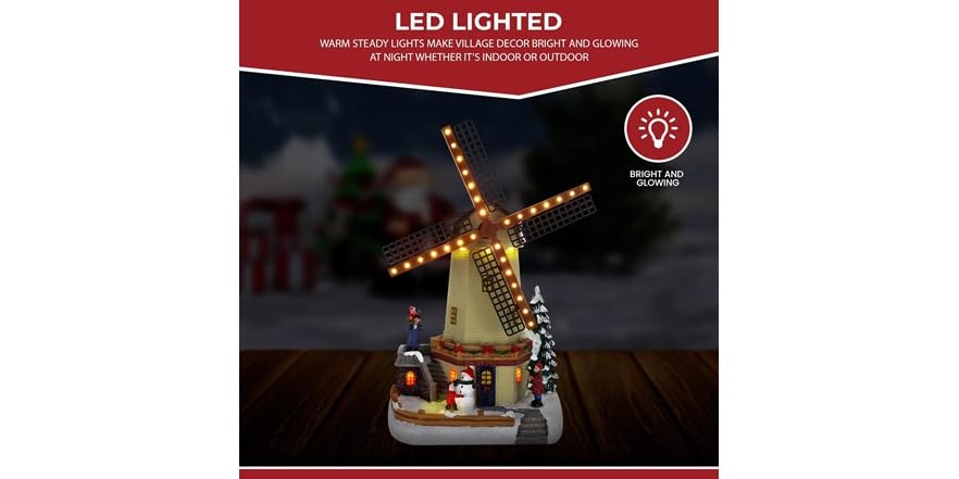 Christmas Village Company Windmill