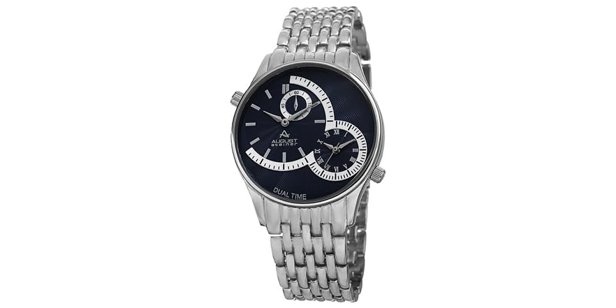 Men's Quartz Dual Time Bracelet Watch