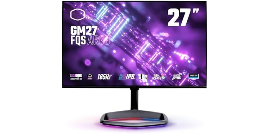 Cooler Master 27" QHD Gaming Monitor | GM27-FQS ARGB