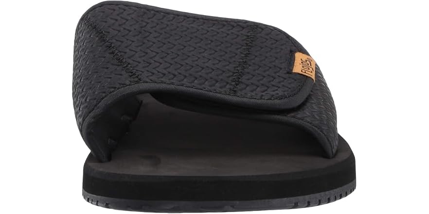 FLOJOS Men's Duke Flip-Flop, Black 8