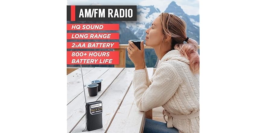 PowerBear Portable Radio, AM/FM