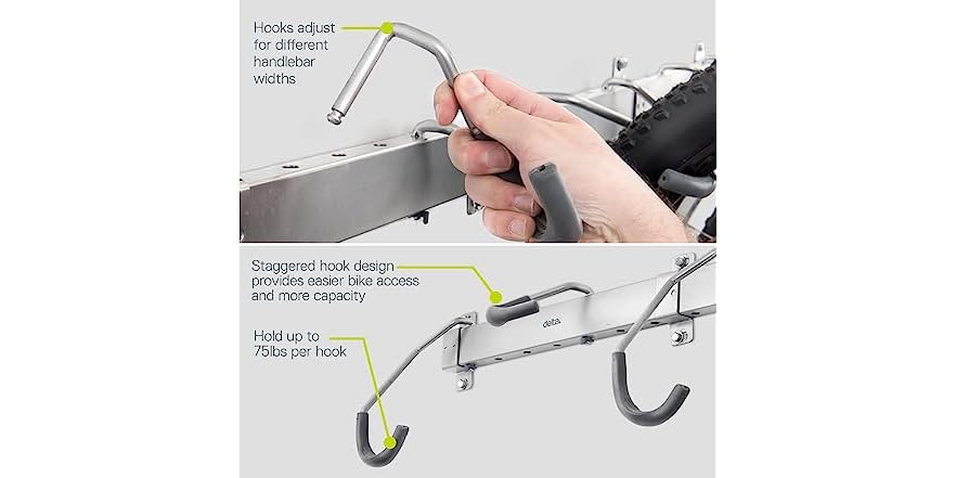 Delta Cycle Garage Bike Rack Wall Mount (4-Bike)