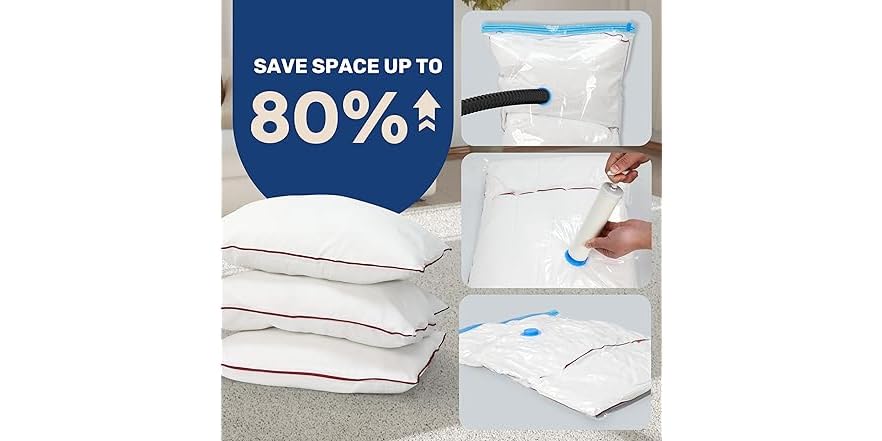 Simple Deluxe 8 Jumbo Space Saver Bags