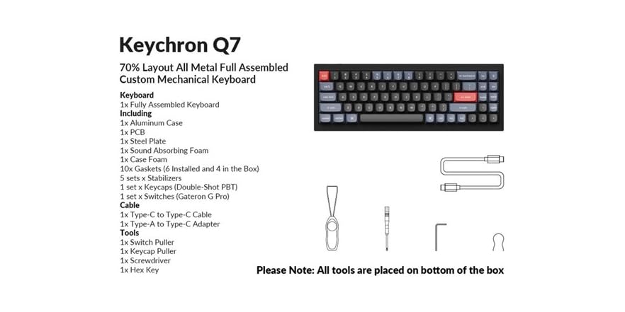 Keychron Q7 Hot-Swappable Mechanical Keyboard