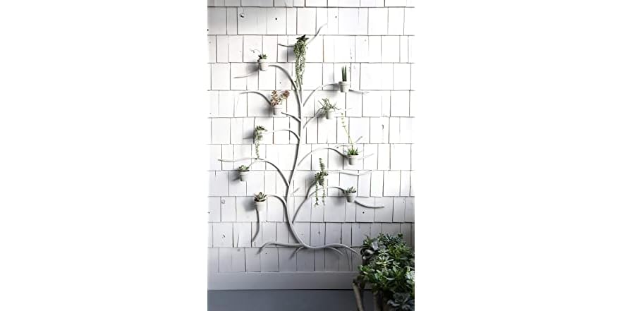 Metal Tree Wall Planter