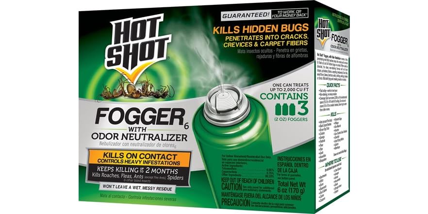 Hot Shot Indoor Fogger With Odor Neutralizer