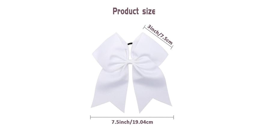 10 Pcs 8 Inch Jumbo Cheer Bows