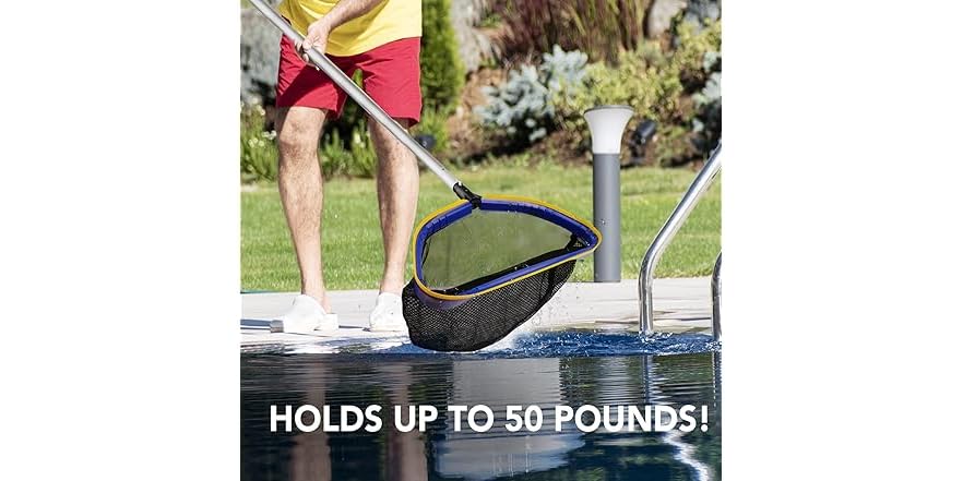 Poolvio Pool Deep Skimmer Net