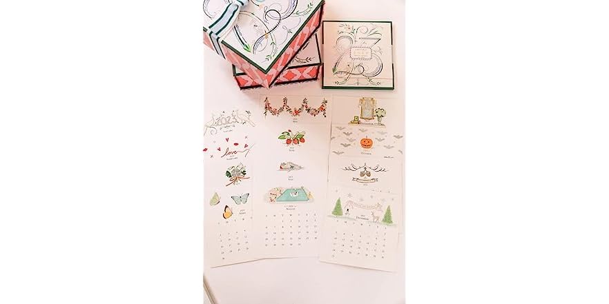 Karen Adams Gold Easel 2023 Desk Calendar