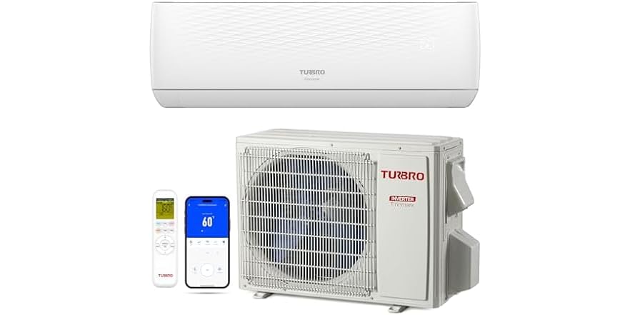 TURBRO 115V 9K BTU Ductless Mini Split AC