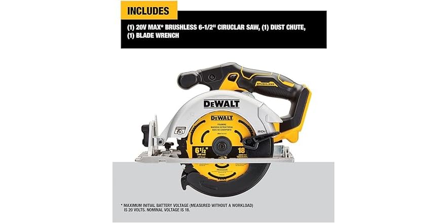 DEWALT DCS565B Brushless,. Circular Saw, Tool Only