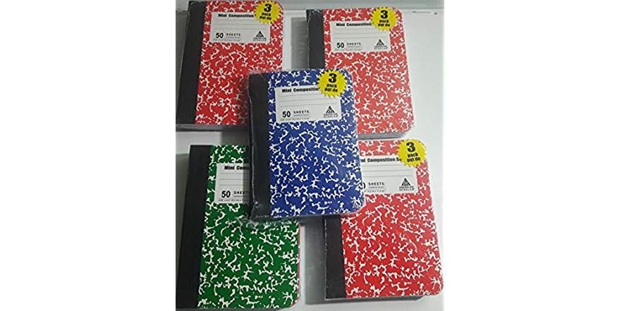 Mini Composition Books 15 Count