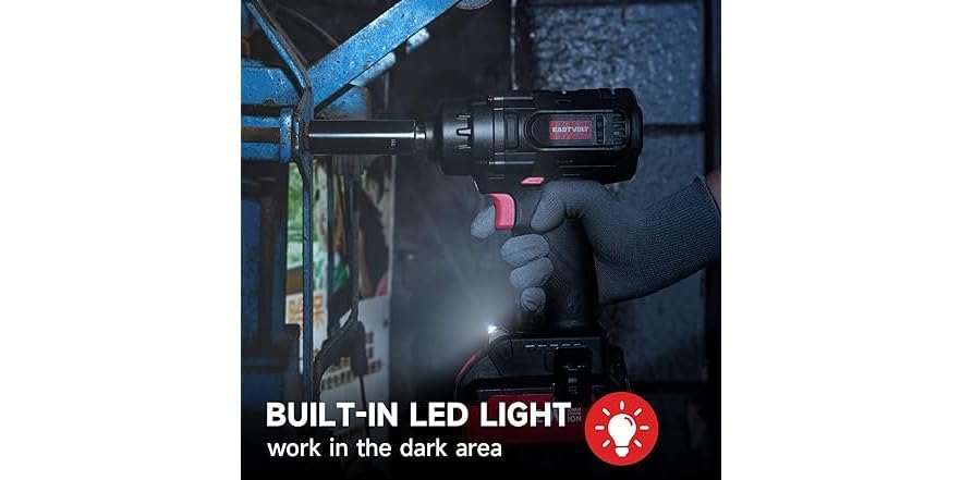 Eastvolt 20V Cordless Impact Wrench 1/2