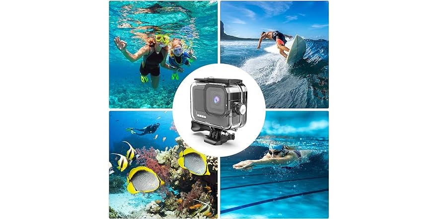 Kuptone Waterproof Case Go Pro Shell