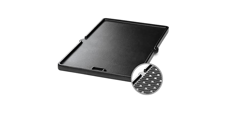 Weber X00304Q8PP Weber 7404 Cast Iron Griddle Black (Open Box)