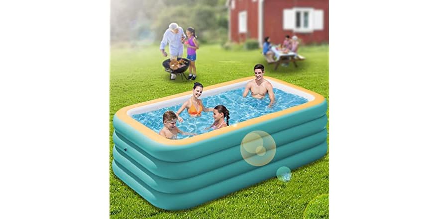 Above Ground Inflatable Pool, 10'